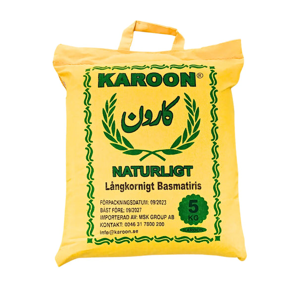 Köp - Karoon Basmati ris 5kg - Populärt i det Iranska köket! – Shirdell.se