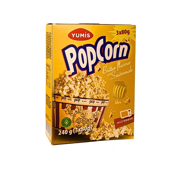 Prova vår - Yumis Popcorn Smör Saltade 80g x 3 – Perfekta för ...