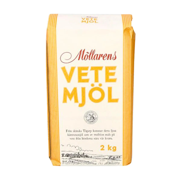 Vetemjöl Möllarens 2kg – För perfekt bakning och matlagning! – Shirdell.se